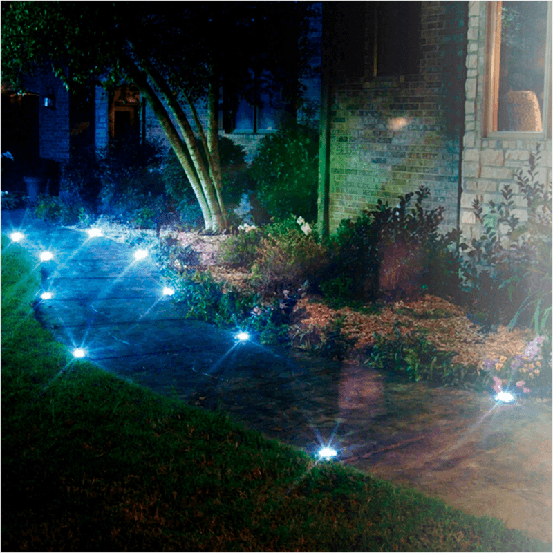 Outlet - Set de 4 luces LED solar Disk Lights